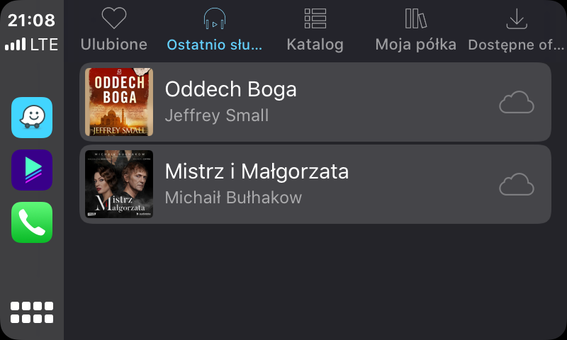 Audioteka dla Apple CarPlay